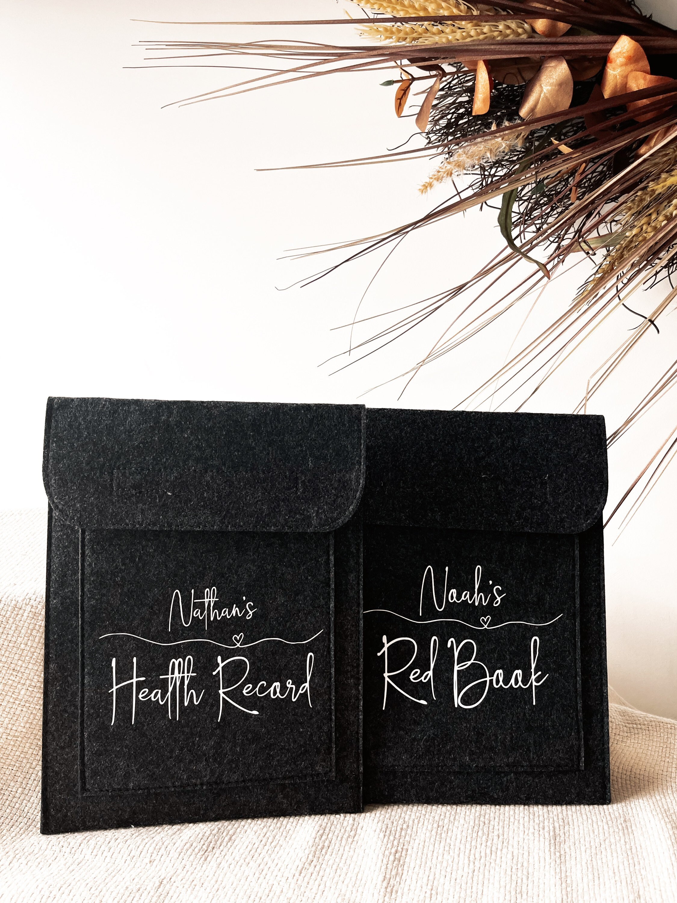 Red Book Folder/ Personalised Red Book Cover/ Health Record - Etsy