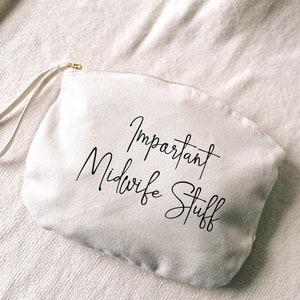 Important Midwife Stuff Bag/ Midwife Bag/ Gift for Midwife/ Midwifery ...