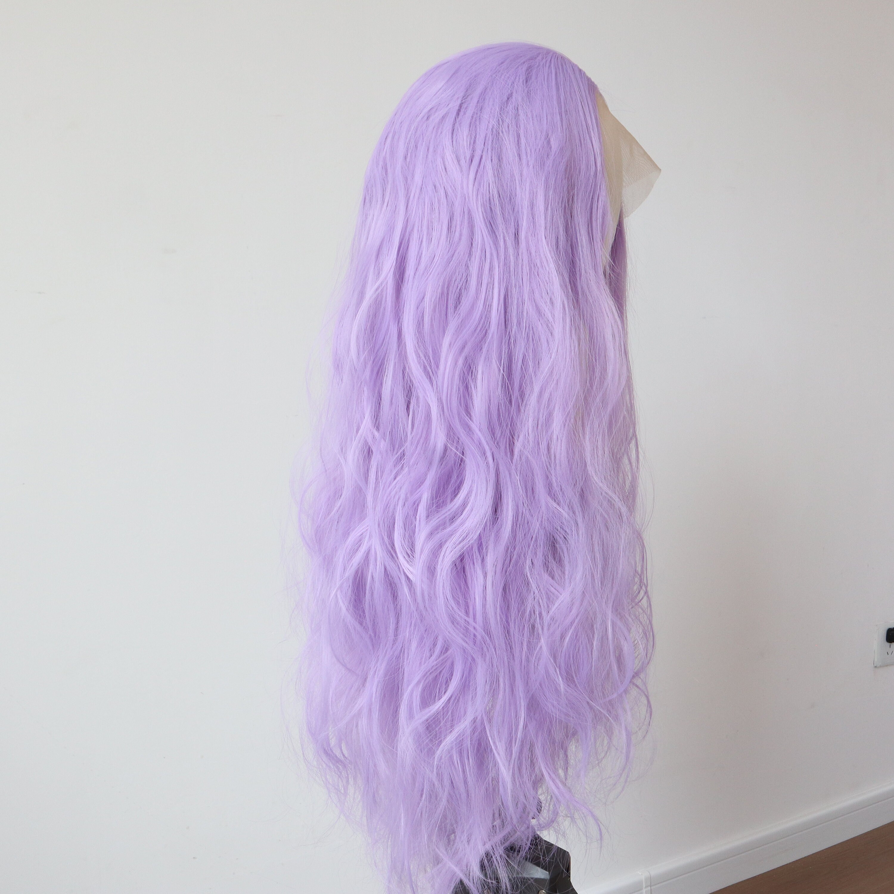 Violet Purple Lace Front Wig Lavender Loose Wavy Halloween - Etsy