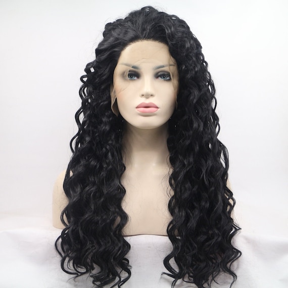 African Curly Lace Front Wig for Black Women - Etsy