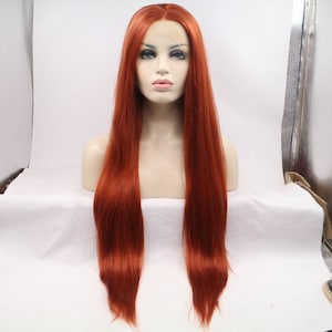 Ginger Lace Front Wig,copper Red Wig,drag Performer Wig,cosplay Wig ...