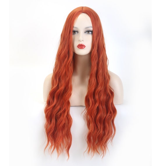 Orange halloween wig store