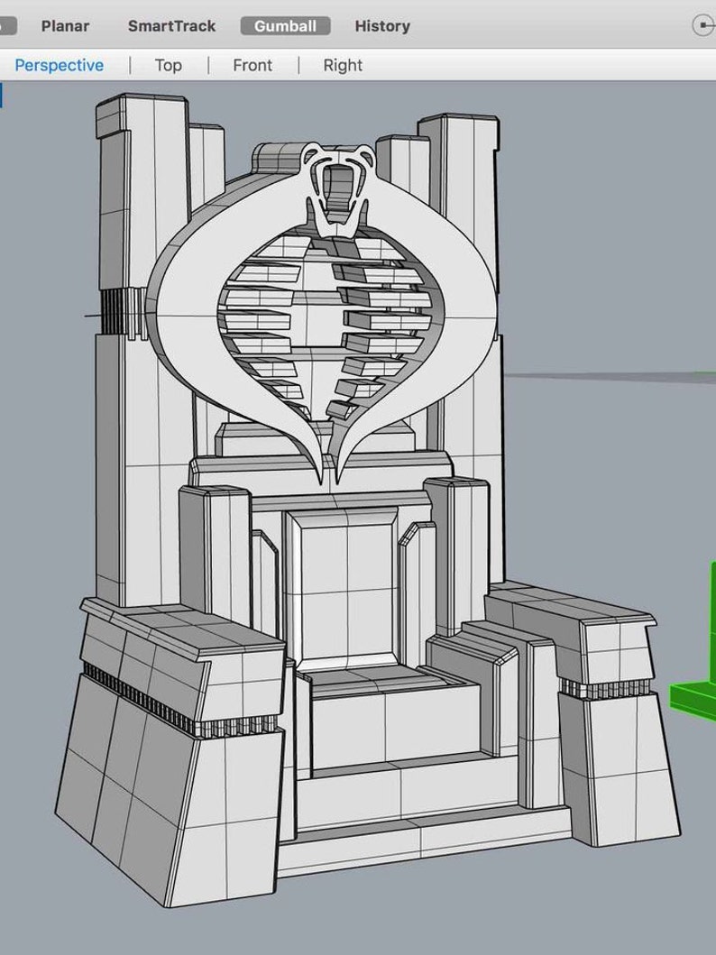 GI Joe Cobra Commander 3D Printed Throne - Etsy