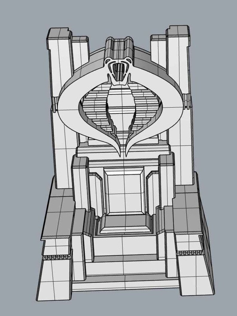 GI Joe Cobra Commander 3D Printed Throne - Etsy