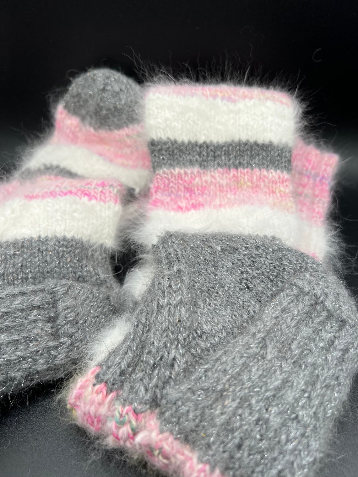 Hand Spun Angora Couch Socks - Etsy