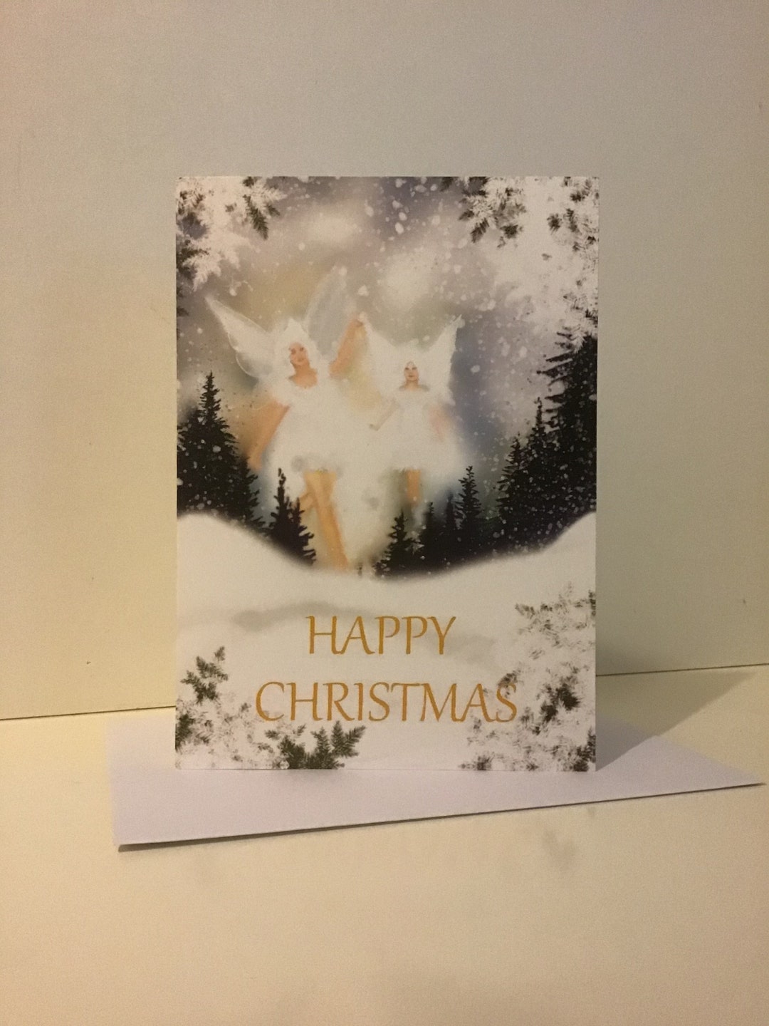 Christmas Card Fairies Greetings Card - Etsy