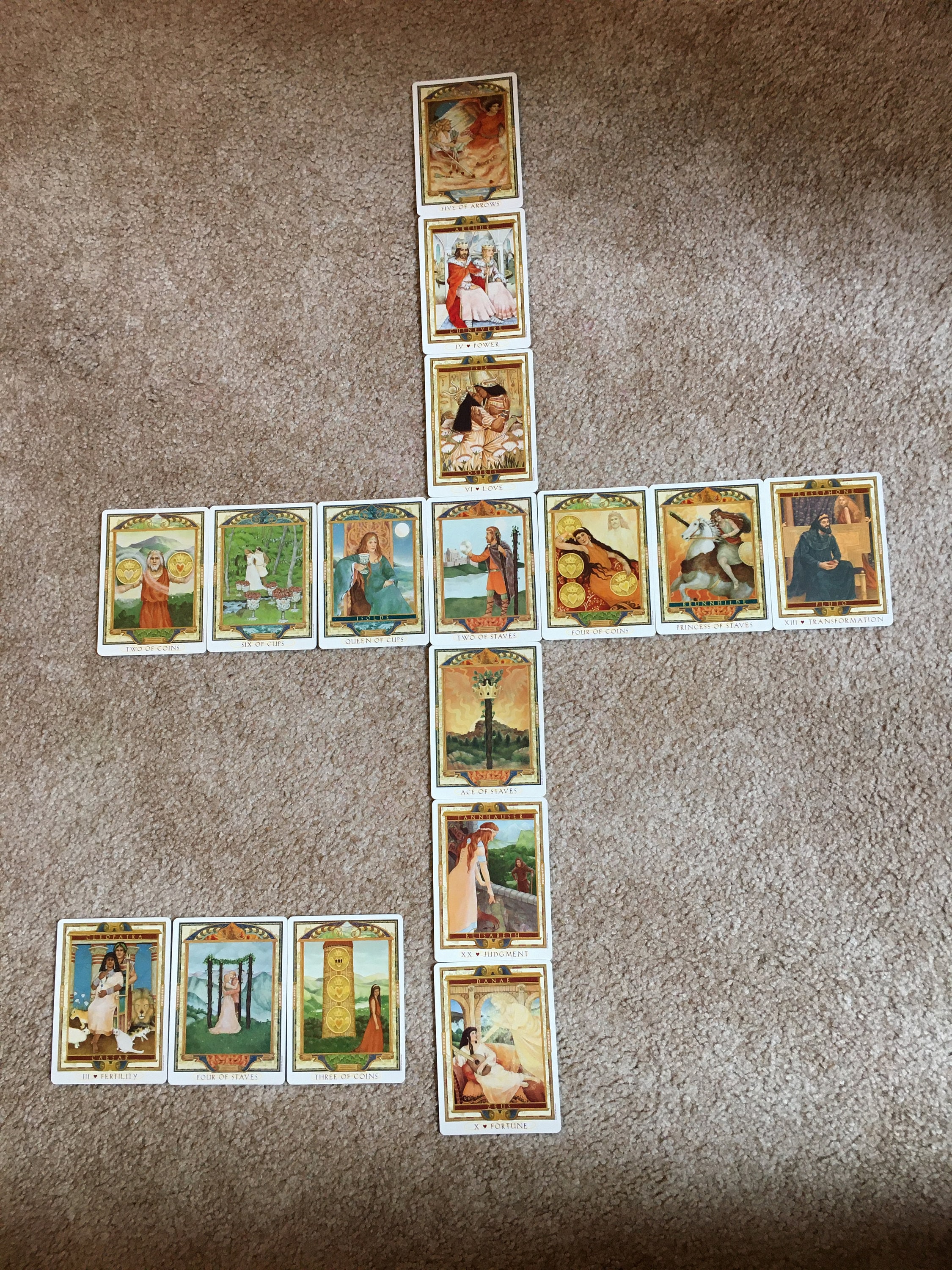 Relationship Cross 13-card Tarot Spread - Etsy