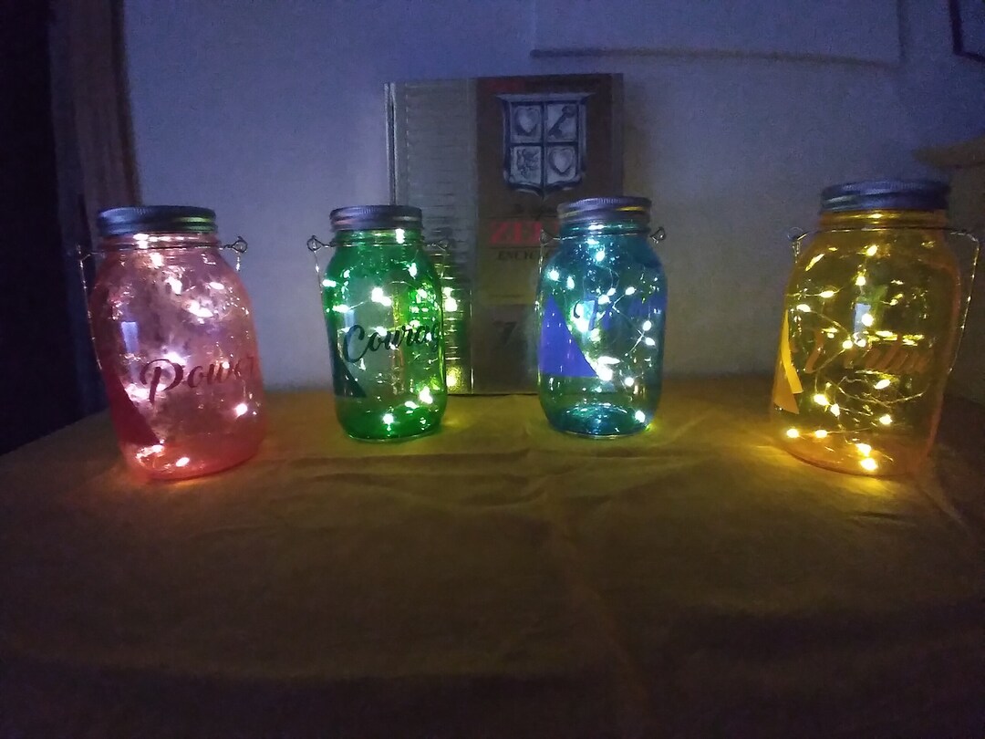 Legend of Zelda-themed Decorative Jars With Fairy Lights - Etsy