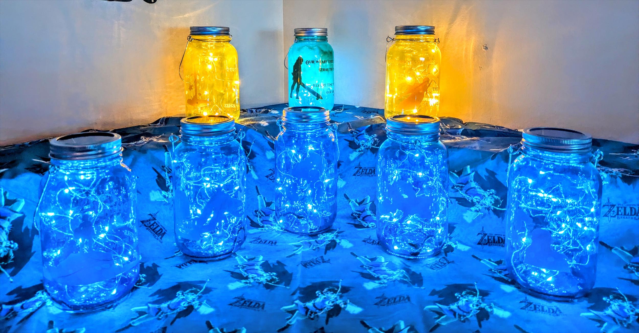 Legend of Zelda Breath of the Wild Lighted Fairy Jars Various Quotes ...