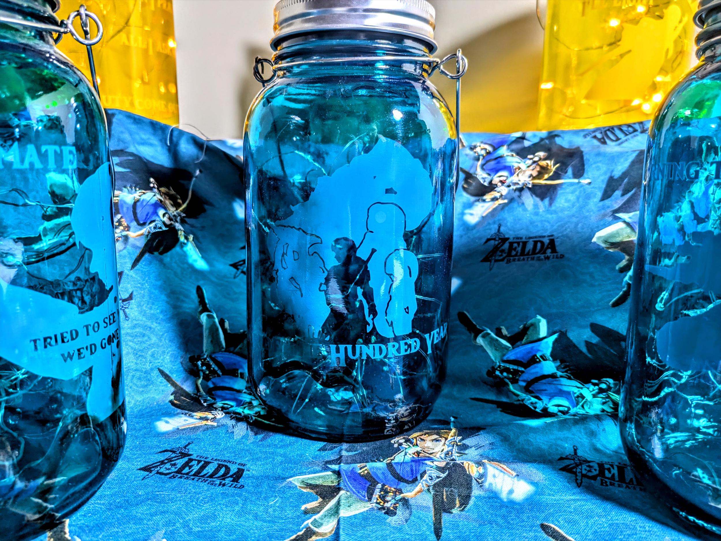 Legend of Zelda Breath of the Wild Lighted Fairy Jars Various Quotes ...