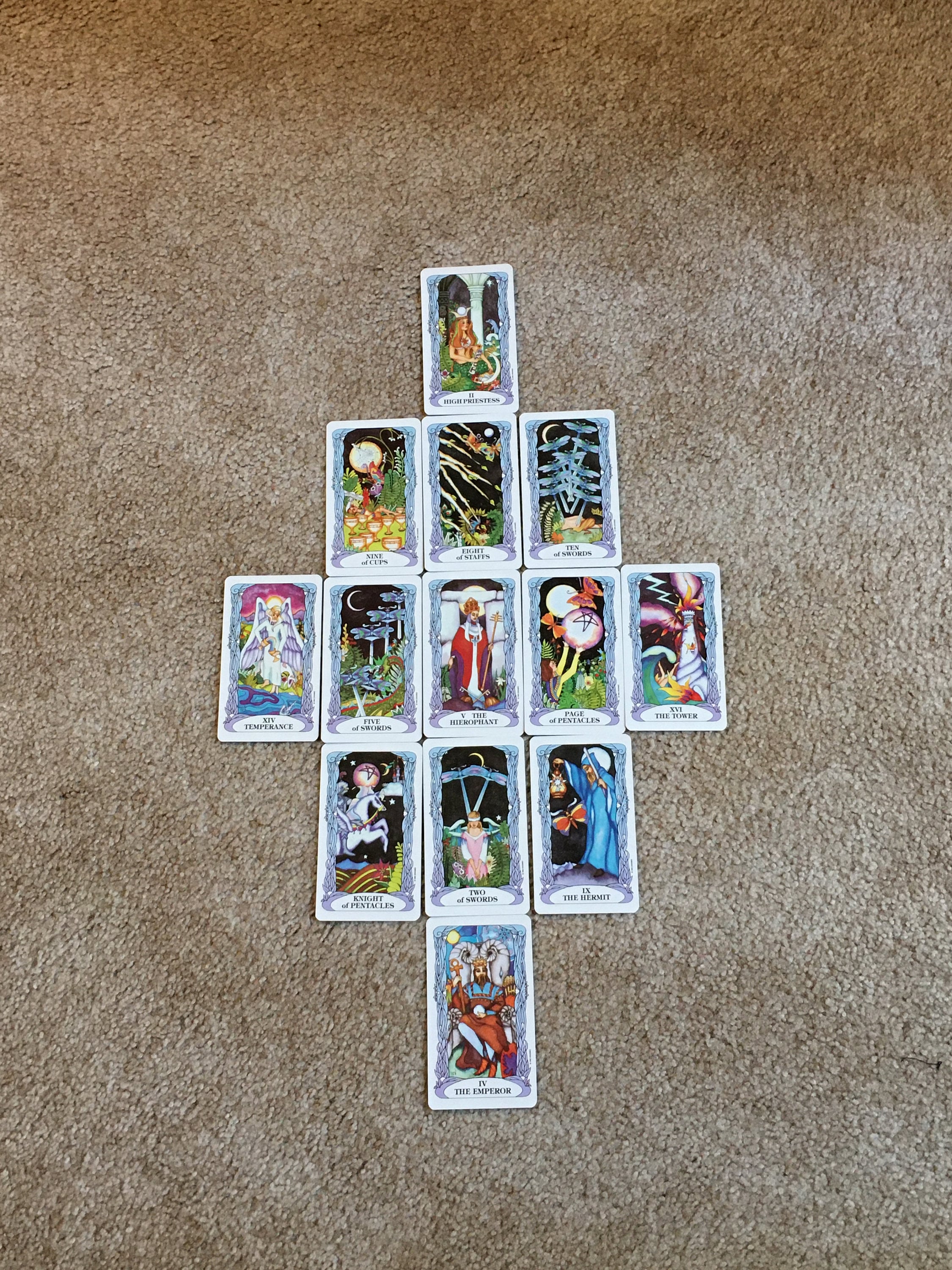 Merlin's Mirror 13-card Tarot Spread - Etsy