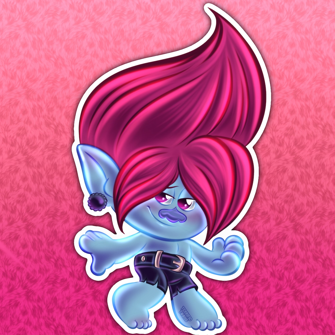 KEYCHAIN | Trolls Band Together | Brozone Floyd | 7cm, Clear Acrylic ...