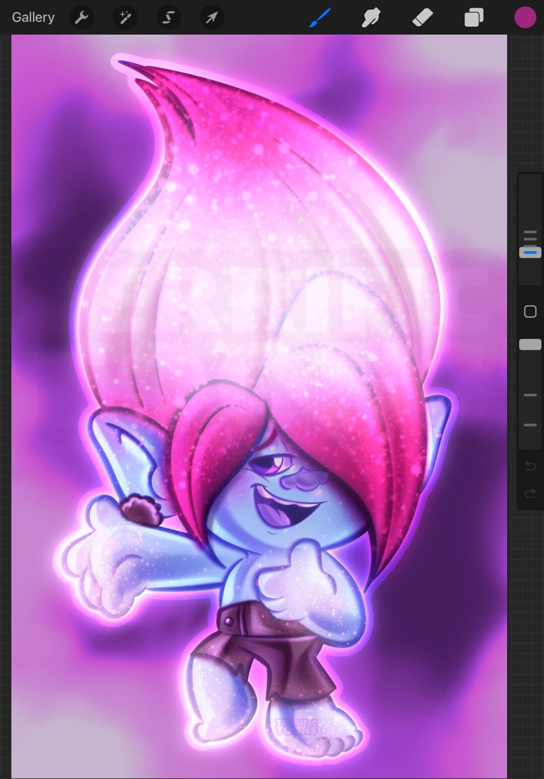 KEYCHAIN | Trolls Band Together | CRYSTAL Brozone Floyd | 7cm, Clear ...