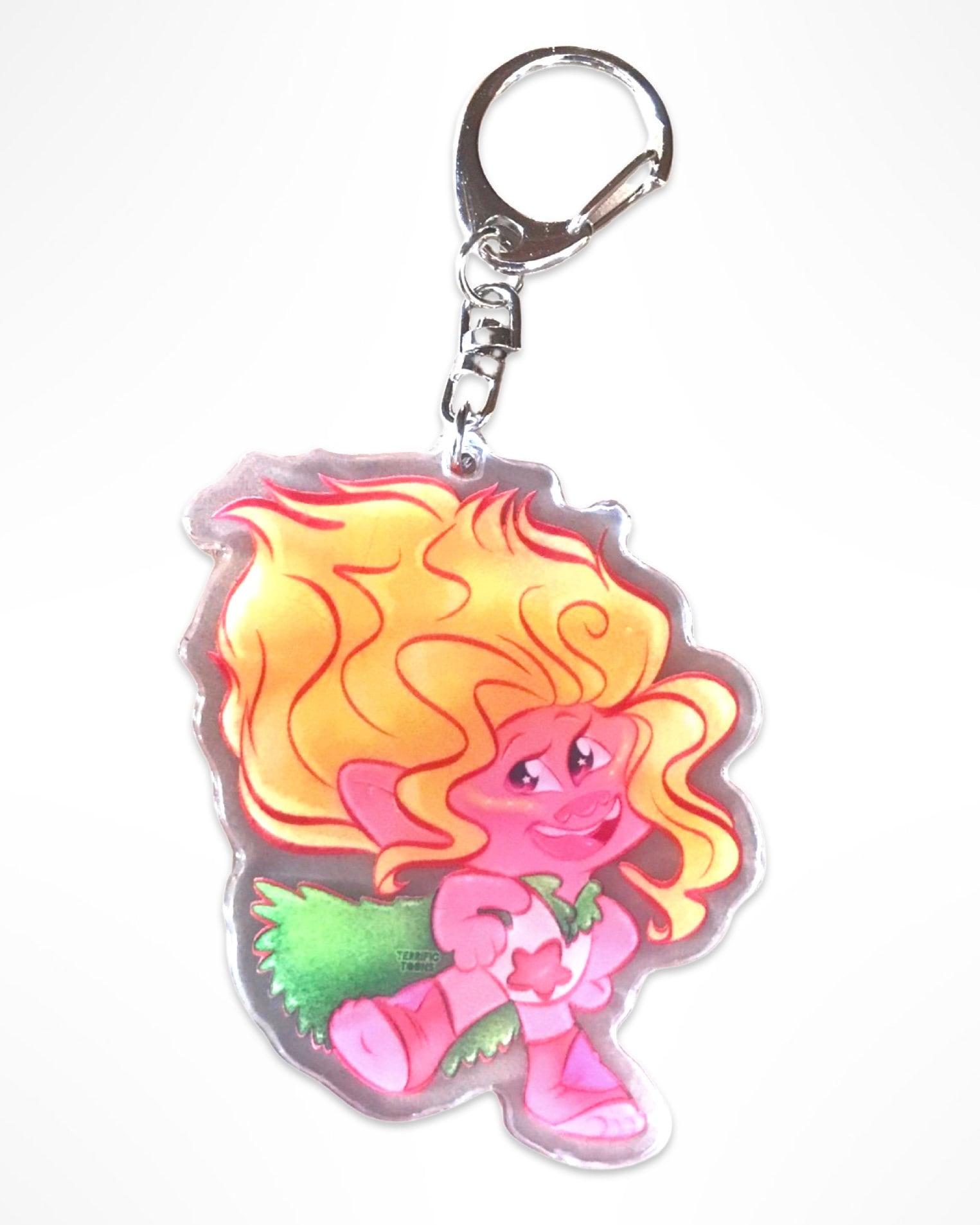 KEYCHAIN | Trolls Band Together | Viva | 7cm, Clear Acrylic Charm ...