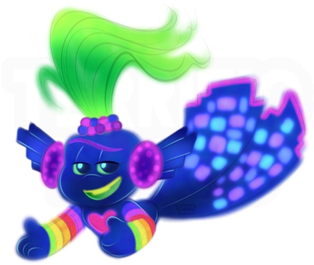 KEYCHAIN | Trolls World Tour | King Trollex | 7cm, Clear Acrylic Charm ...