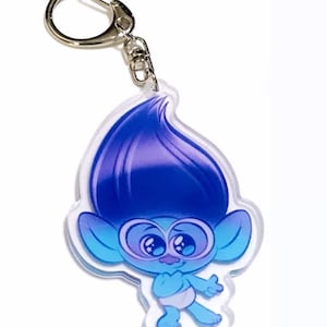 KEYCHAIN | Trolls Band Together | Brozone Bitty B | 7cm, Clear Acrylic ...