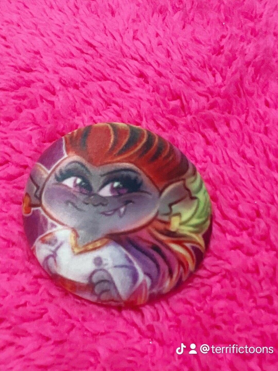 PLUSH PIN | Trolls World Tour | Queen Barb | 5.8cm Soft Squishy Button ...