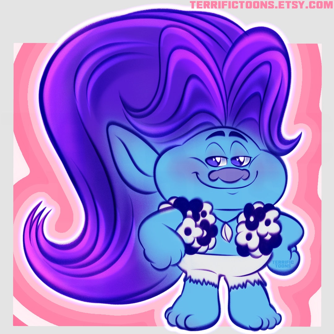 KEYCHAIN | Trolls Band Together | Brozone Bruce | 7cm, Clear Acrylic ...