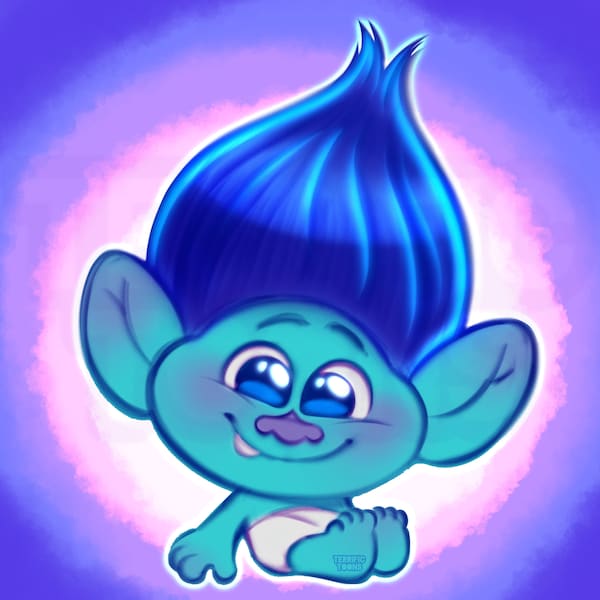 Trolls Band Together Baby Branch - Etsy