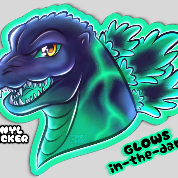 Godzilla Glow in the Dark - Etsy