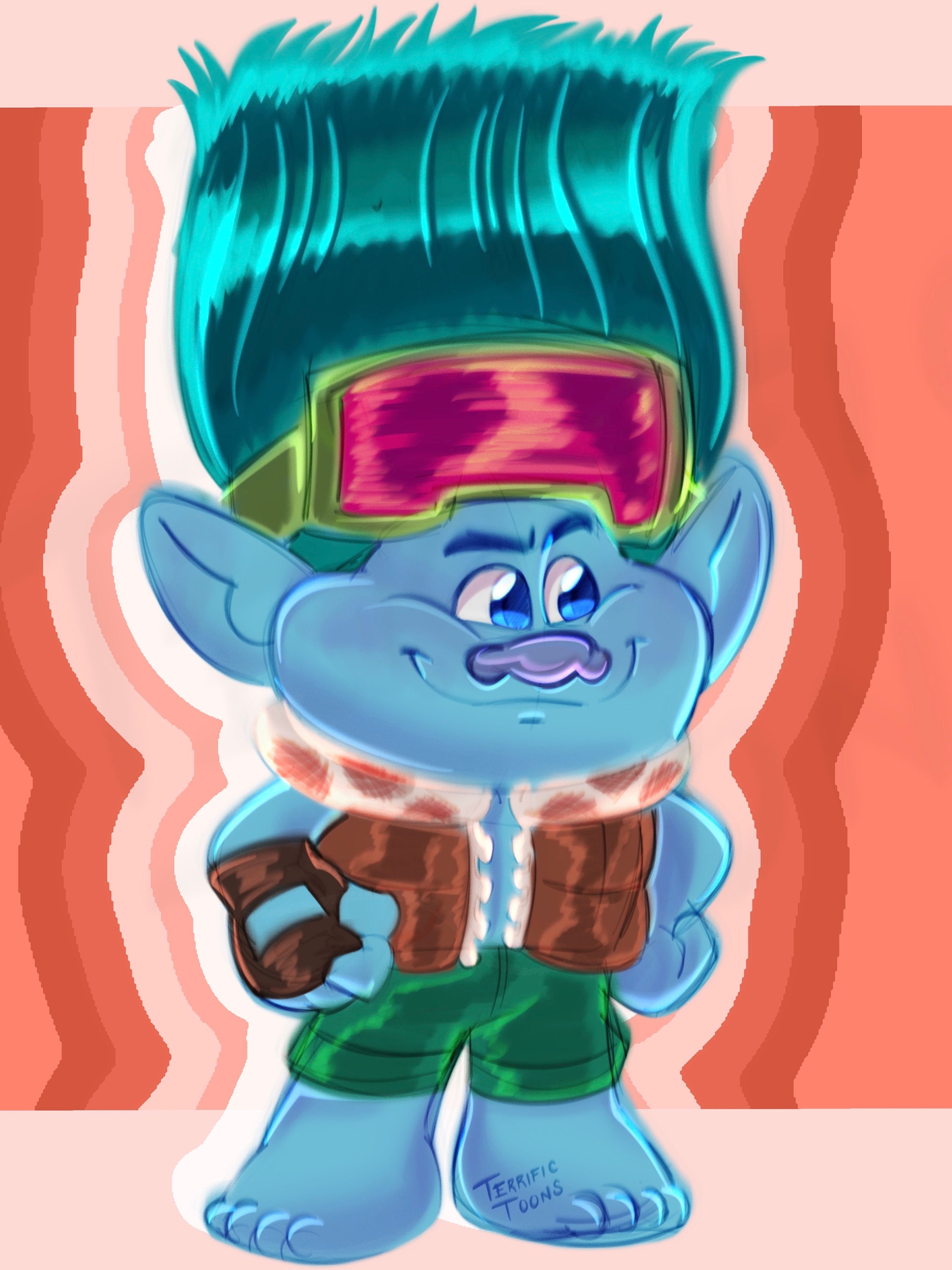 KEYCHAIN Trolls Band Together Brozone John Dory 7cm - Etsy Canada