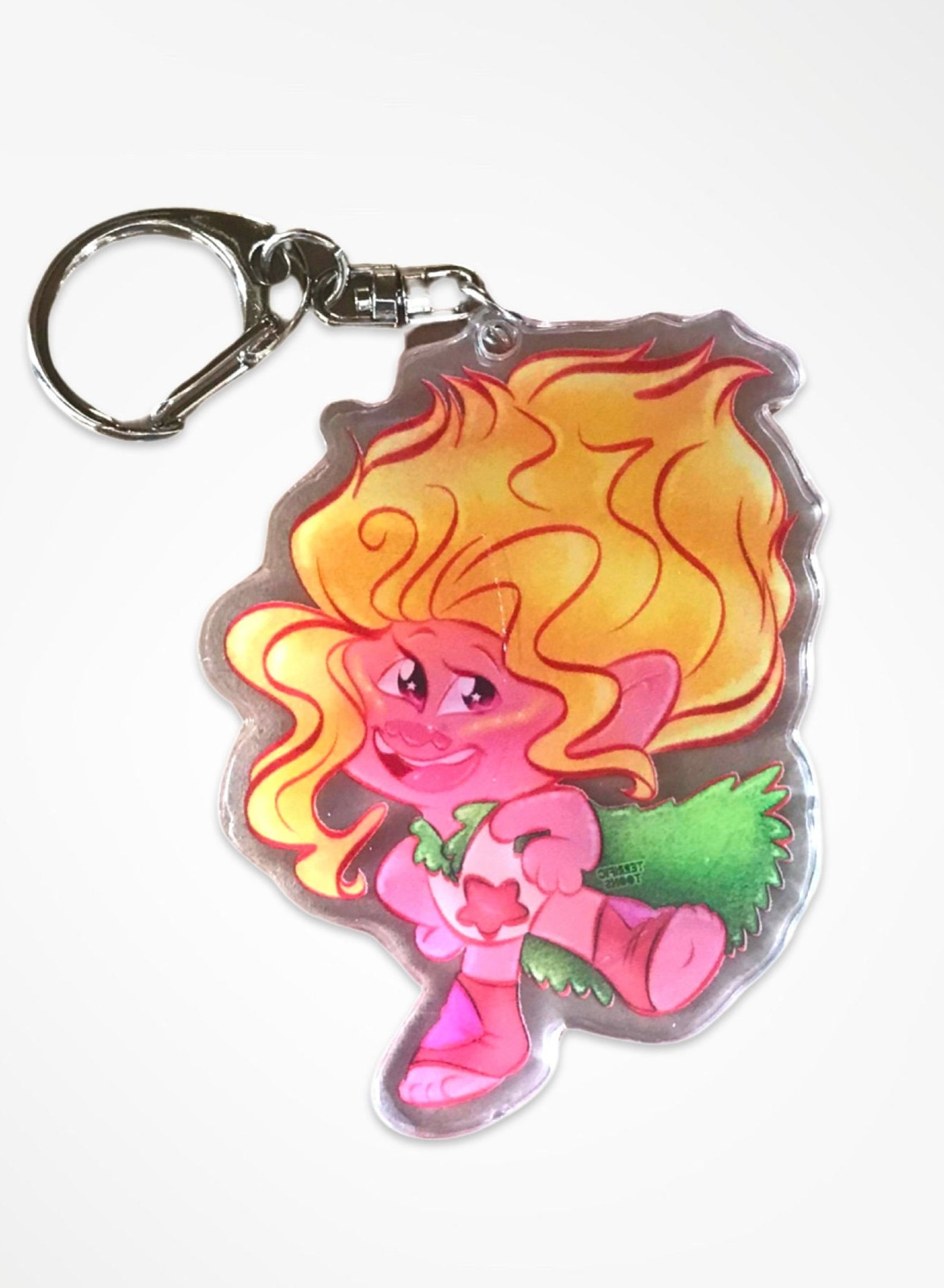 KEYCHAIN | Trolls Band Together | Viva | 7cm, Clear Acrylic Charm ...