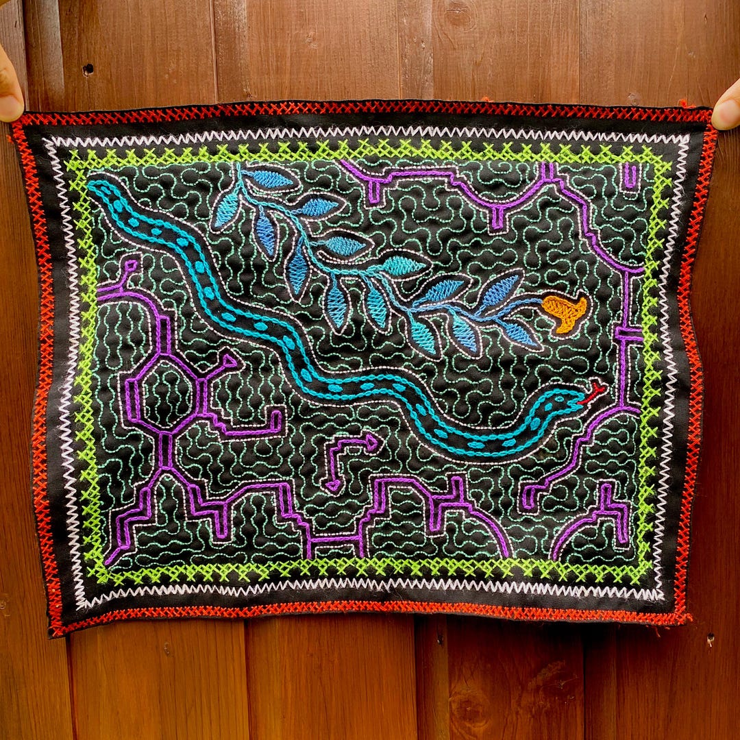 Shipibo Tapestry Manta Altar Cloth Hand Woven Supporting Indigenous ...
