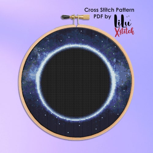 Lunar Eclipse Cross Stitch Pattern Moon and Sun Geek Counted - Etsy