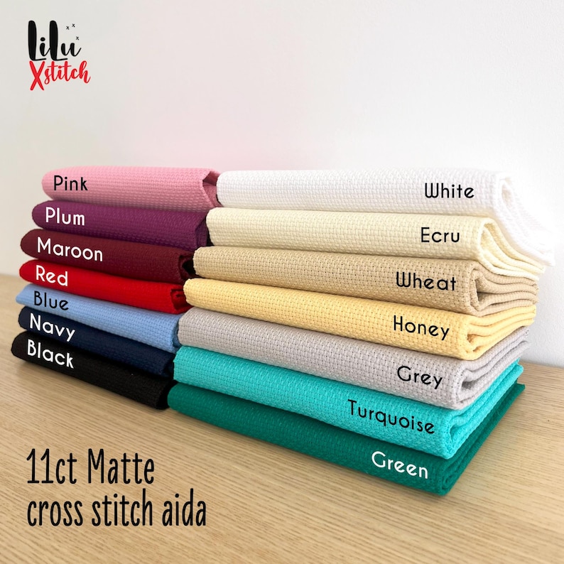 11ct Cross Stitch Fabric, Even Weave Aida, 11 Count Evenweave Cotton ...