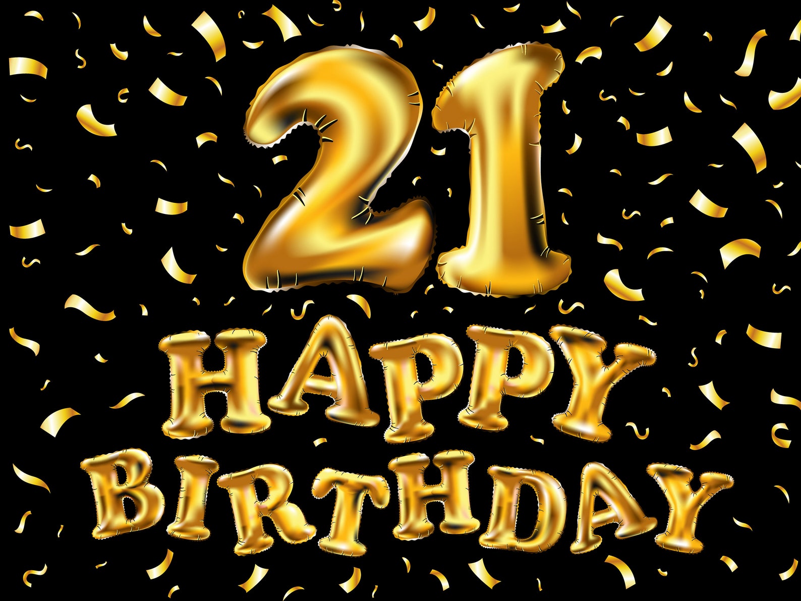 Happy 21st Birthday 24x18 DOUBLE SIDED Yard Sign - Etsy