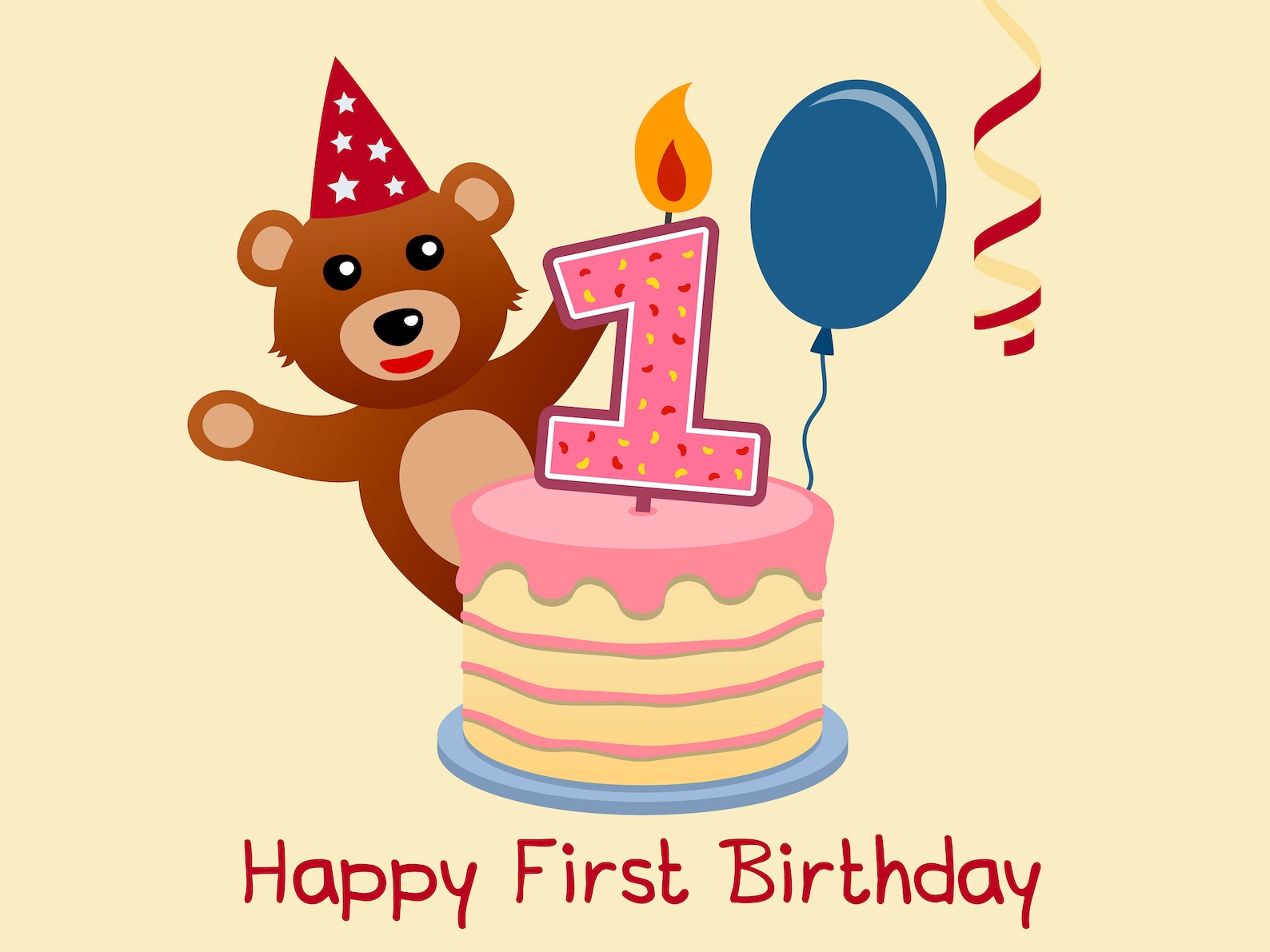 Happy 1st Birthday 24x18 DOUBLE SIDED Yard Sign birthday - Etsy