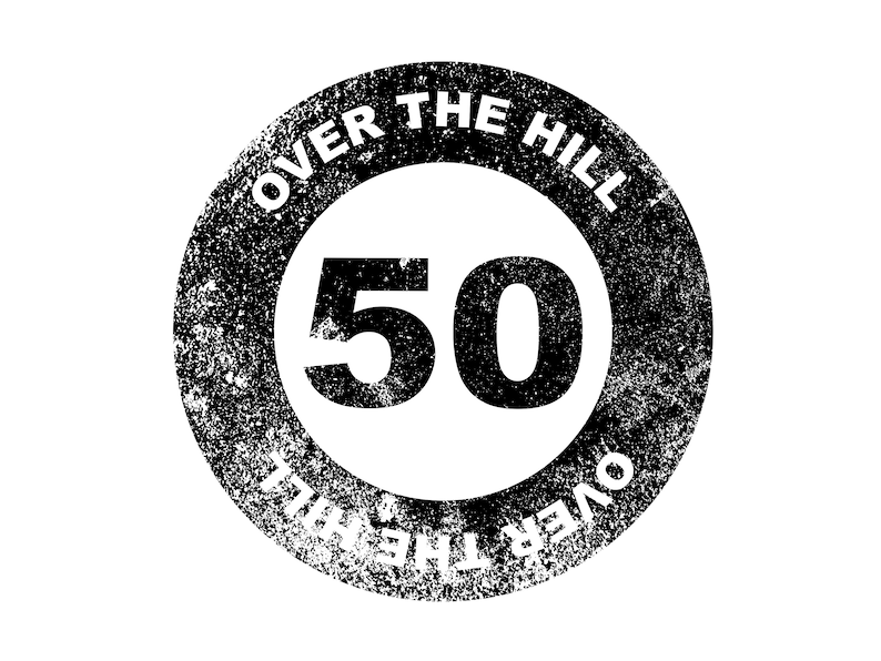 Over the Hill 50th Happy Birthday / Celebration 24x18 DOUBLE - Etsy