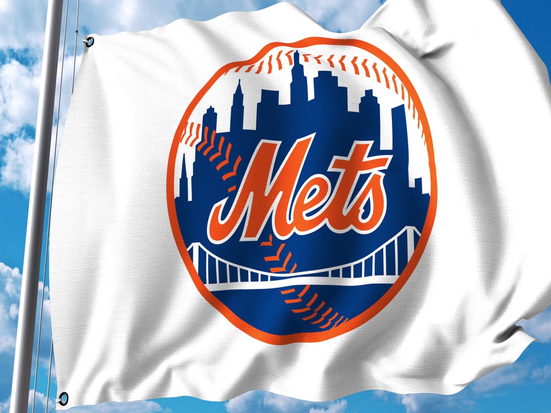New York Mets Sports Baseball Custom Flag 24x18 DOUBLE SIDED Yard Sign ...