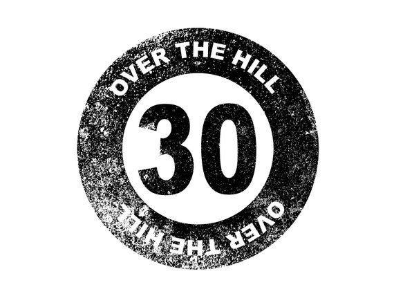 Over The Hill 30th Birthday 40th Birthday Over The Hill Stickers