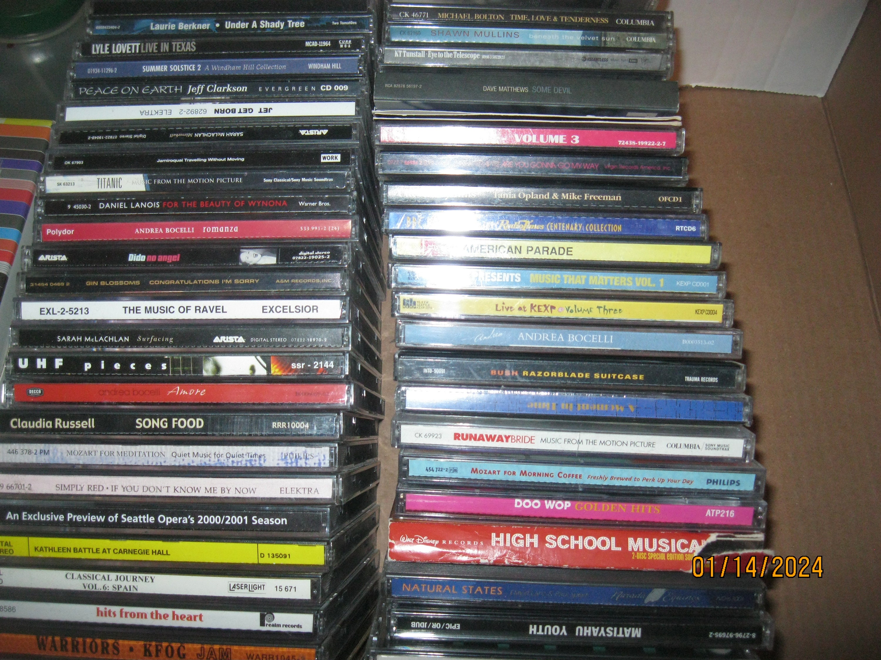 5 Music Cd's R&B, Country, Rock, Soundtrack, Classical, Alternative ...