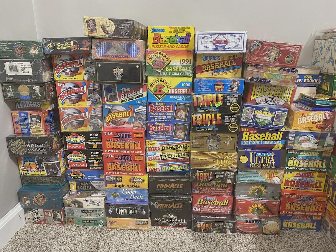 100 UN-OPENED Cards in Brand New Un-opened Packs - Etsy