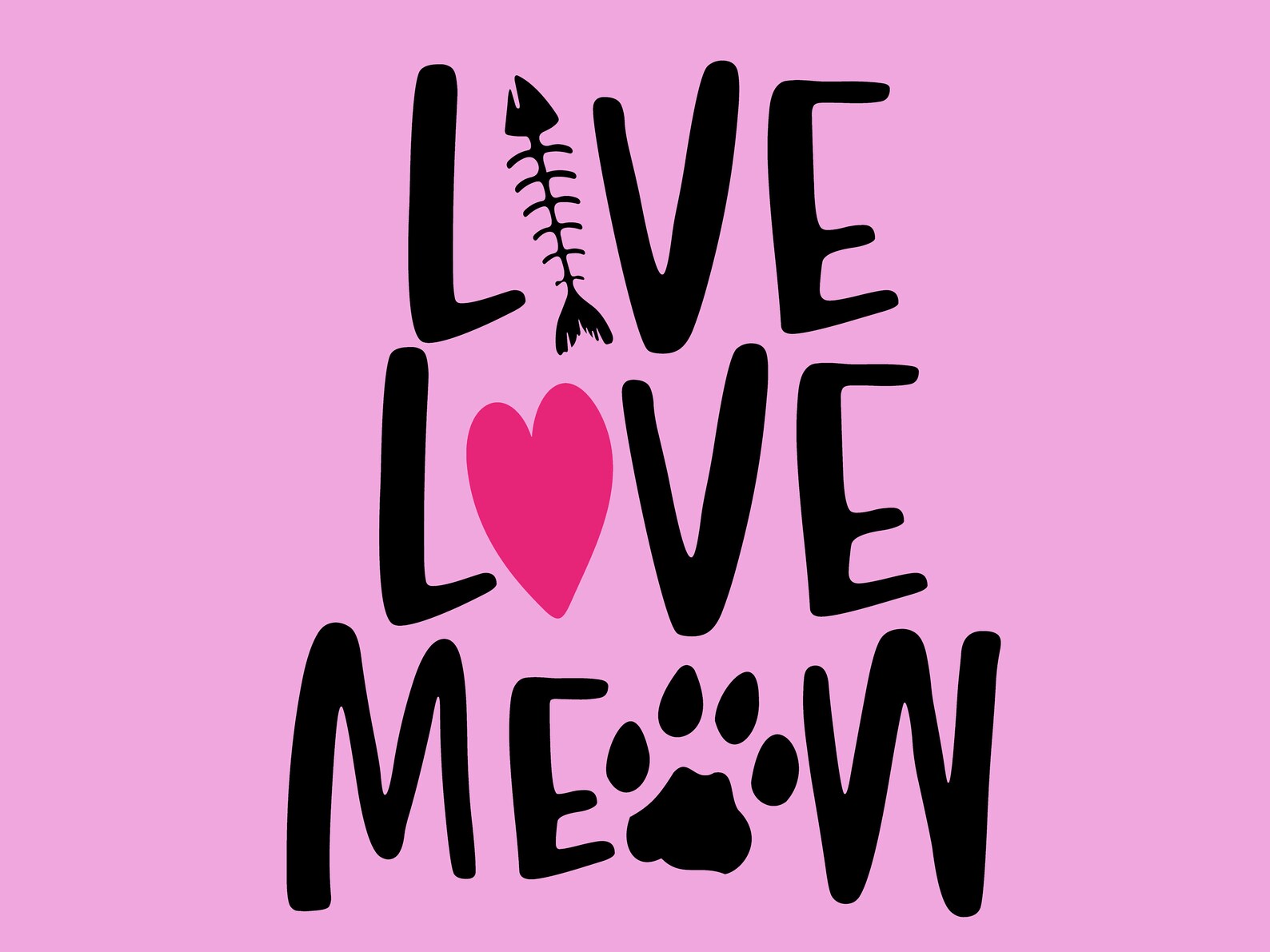 Live Love Meow animal Lovers 24x18 DOUBLE SIDED Yard Sign sayings 45 - Etsy