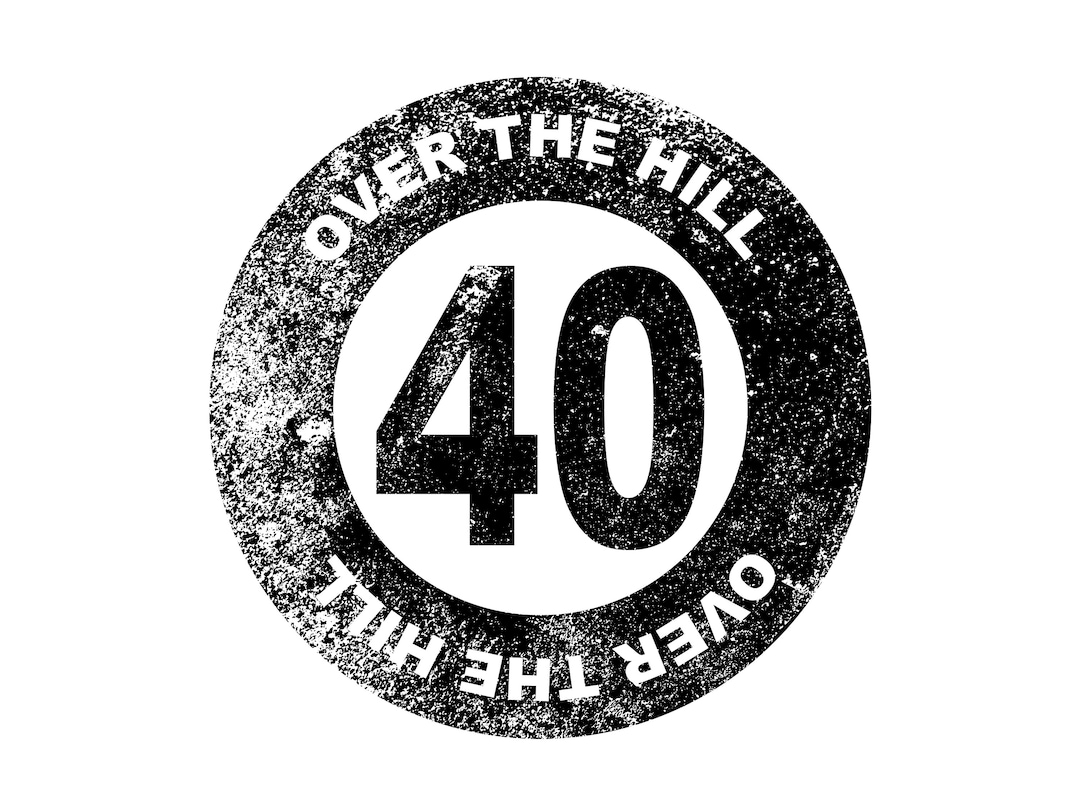 Over the Hill 40th Happy Birthday / Celebration 24x18 DOUBLE SIDED Yard ...