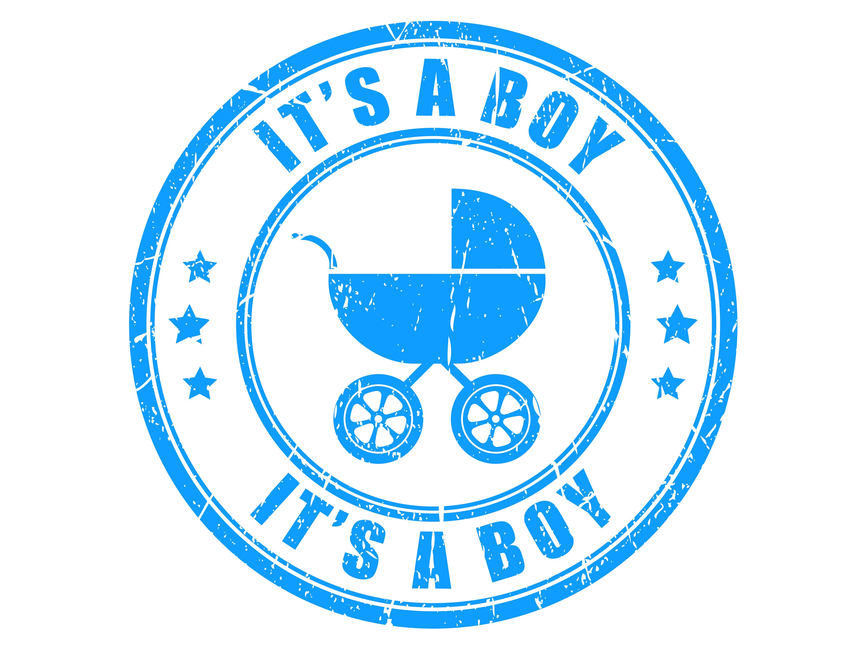 Baby Shower Baby Boy / Gender Reveal Custom 24x18 DOUBLE SIDED Yard ...