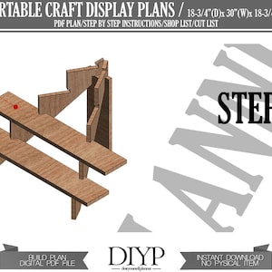 DIY Portable Craft Fair Display Stand Plans (PDF Download) - Etsy