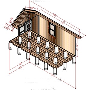 Small Cabin DIY Build Plans , 10'x20' Tiny House PDF Plan - Etsy