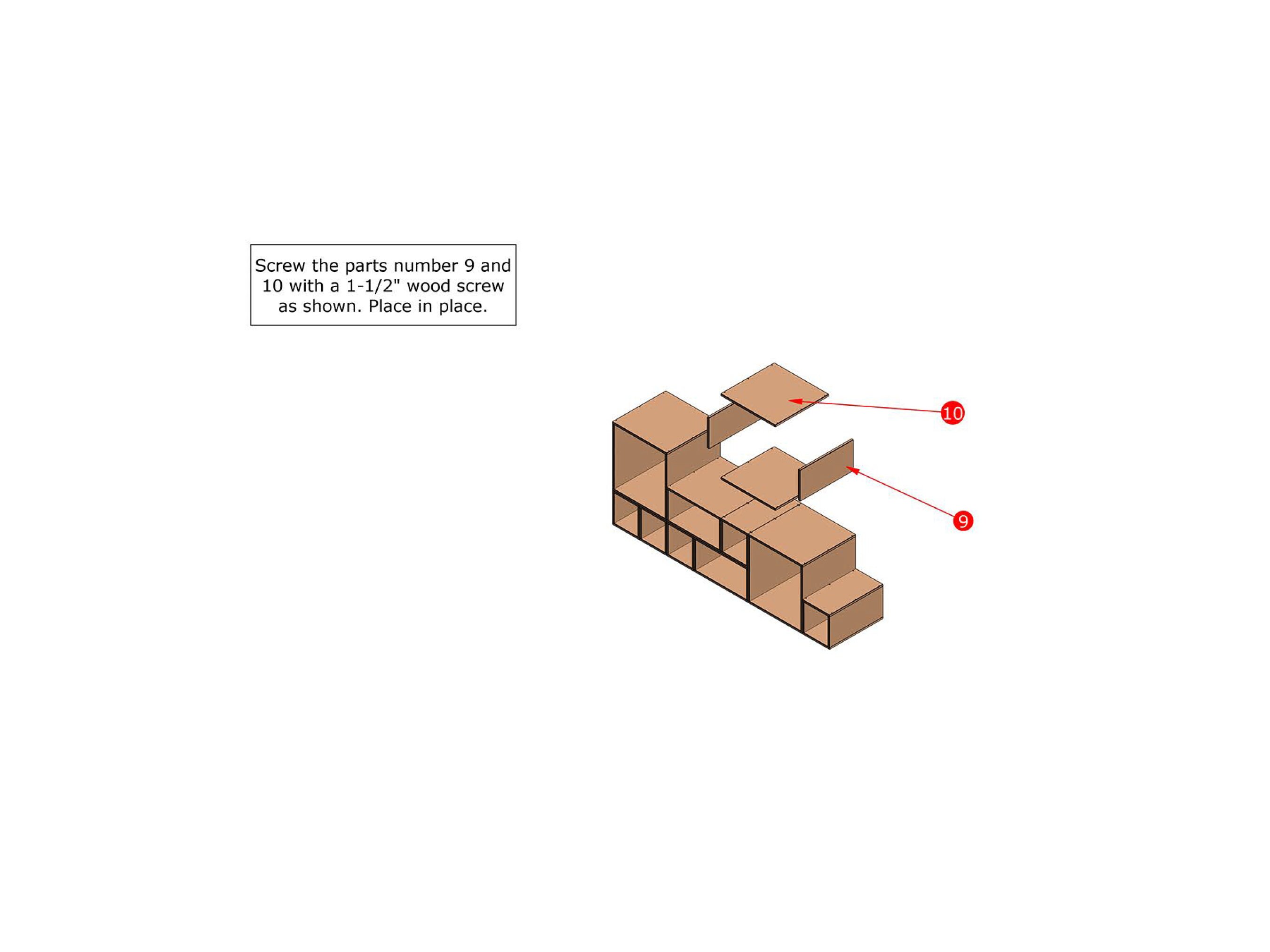 DIY Full Bunk Bed, Cube Stairs: Wood Plan & Animation - Etsy