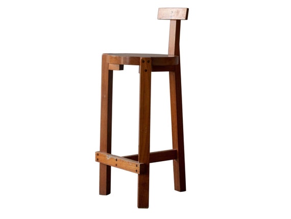 Rustic Bar Stool Pdf Plan Rustic Reclaimed Wooden Chair Diy - Etsy