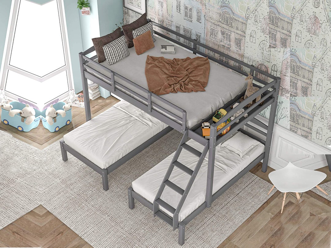 Full over two twin bunk beds store