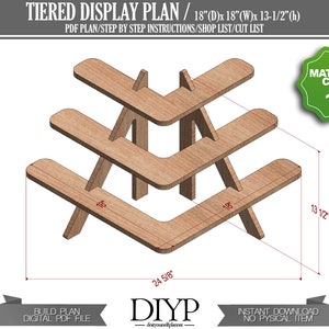 Diy Plans for Portable 3 Tiered Display Stand, Easy and Affordable ...