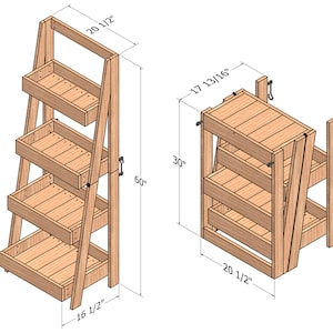 Foldable Wood Stand Plan for DIY Projects - Etsy