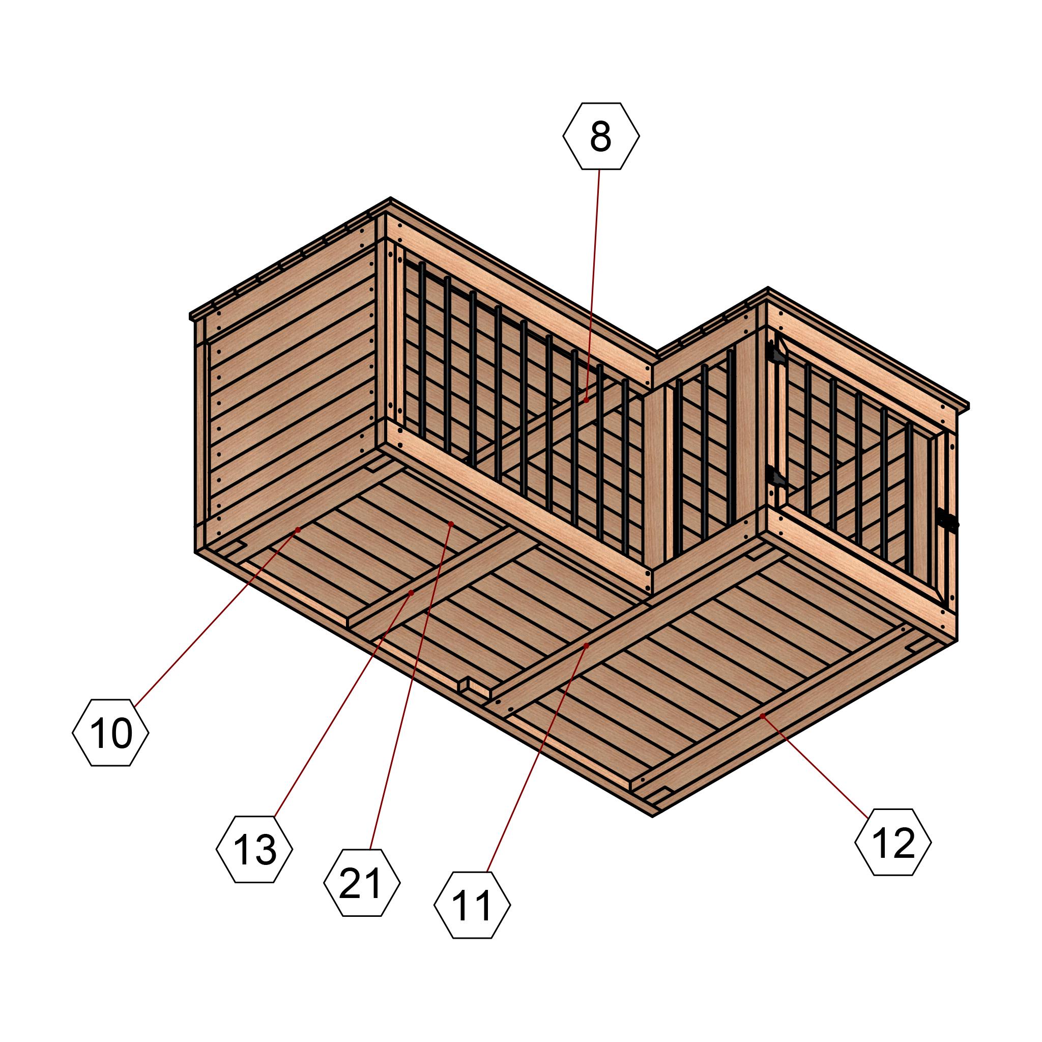 L-shaped Dog Kennel Plan: Modern Indoor Dog Crate Furniture (DIY) - Etsy