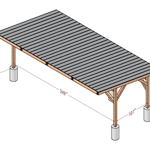 18x30 Carport Plan: DIY Car Garage, Shed, Shelter (PDF) - Etsy