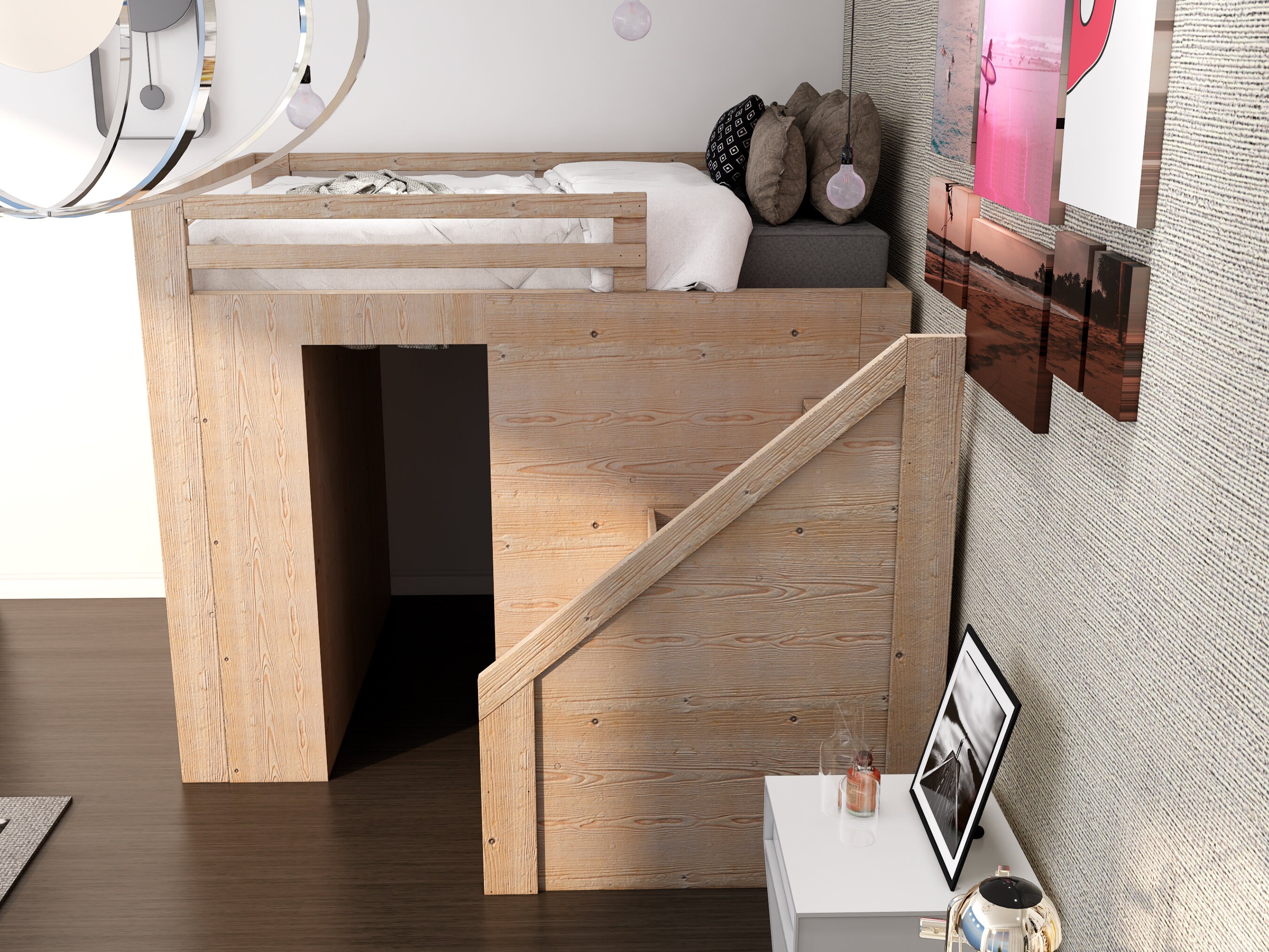 Full-size Wood Bunk Bed Plan With Animation (DIY Digital File) - Etsy