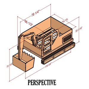 Excavator Bed Plans: Full Size Construction Theme (digital File) - Etsy
